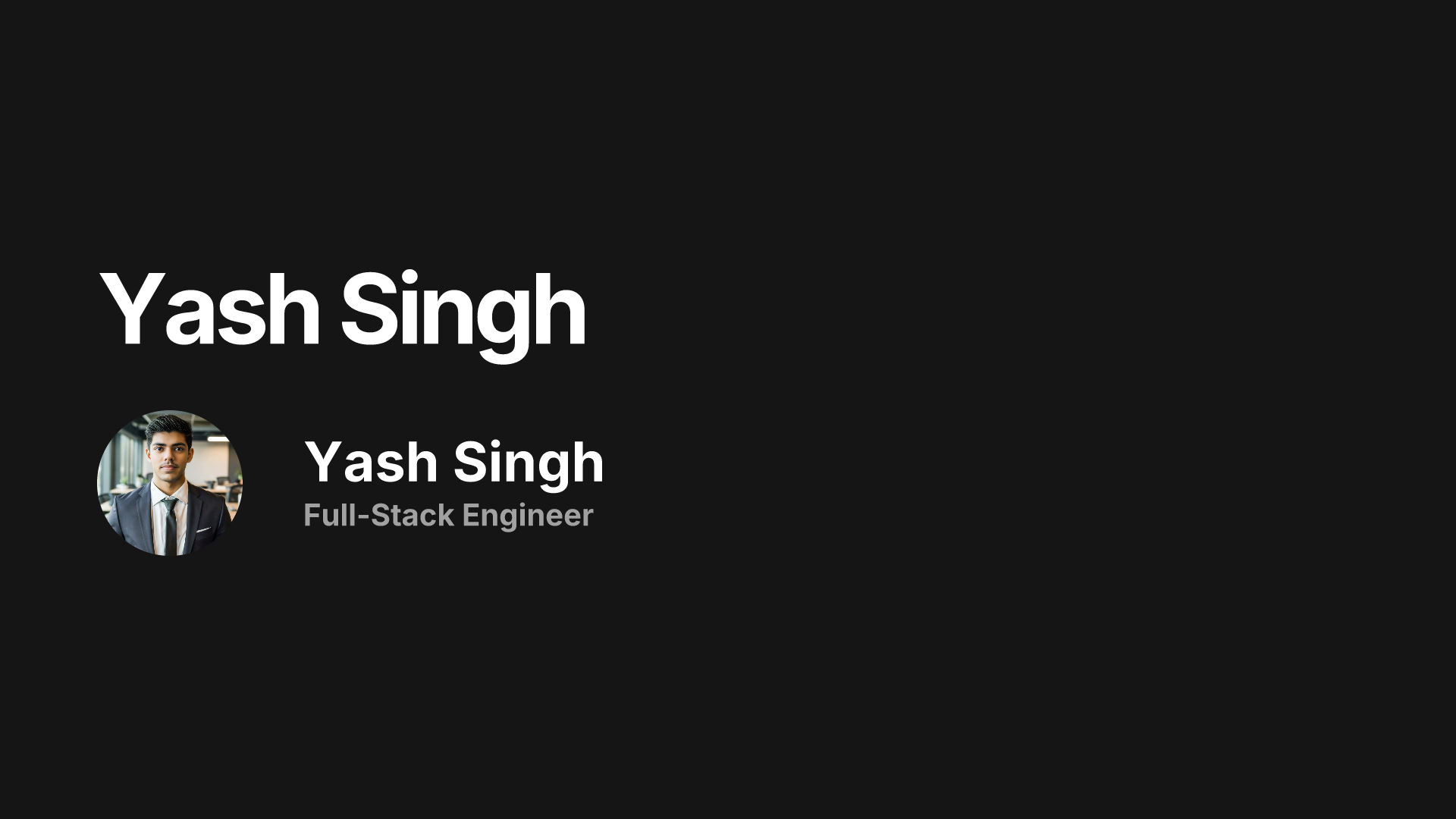 Yash Singh